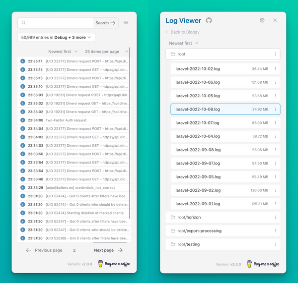 Announcing the release of Log Viewer v2 - Arunas codes